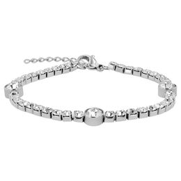 Adelia&acute;s Gliederarmband ADELIA&acute;S "Damen", silber, Armb&auml;nder, Damen, 20cm, Edelstahl, Gliederarmband, Zum Verschenken an Menschen, die Ihnen am Herzen liegen
