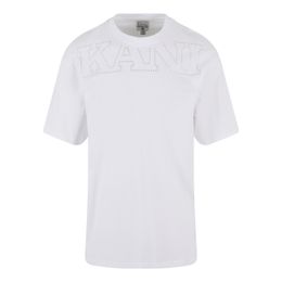 T-Shirt Karl Kani "Karl Kani Herren KM234-012-1 KK Studded Retro Tee", Jungen, Gr. XS, wei&szlig;, 100% Baumwolle, relaxed fit, Rundhals, Shirts T-Shirt