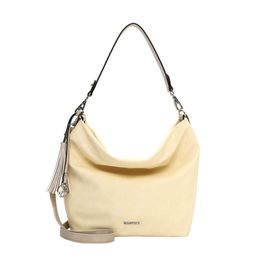 Emily & Noah Beuteltasche EMILY & NOAH "Beutel E&N Elke", Damen, Gr. B/H/T: 36cm x 28cm x 14cm 0, gelb (lightgelb 431), Polyurethan, Taschen Beuteltasche