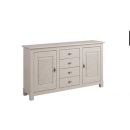 Sideboard OTTO HOME "Rauna", kaschmir, bei, B:150cm H:84cm T:37cm, Massivholz, Sideboards, Sideboard, Kommode, FSC-zertifiziertes Massivholz, Breite 150 cm