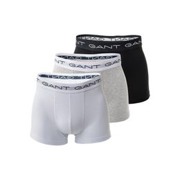 Boxershorts Gant "Boxershort 3er Pack", Herren, Gr. XXL, grau, Obermaterial: 95% Baumwolle CO. 5% Elasthan EL., Unterhosen