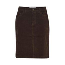 Midirock Pulz Jeans "Rock PZSALLY", Damen, Gr. 34, braun (espresso), Obermaterial: 83% Baumwolle CO. 15% Viskose CV. 2% Elasthan EL., R&ouml;cke