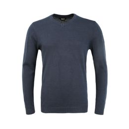 !Solid Strickfleece-Pullover SOLID "Strickpullover SDAlegre", Herren, Gr. XXL, blau (insignia blau), Obermaterial: 100% Baumwolle CO., Pullover