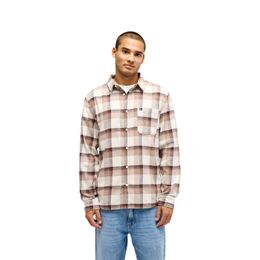Langarmhemd Quiksilver "Motherfly Plaid", Herren, Gr. M, US-Gr&ouml;&szlig;en, braun (pine bark motherfly), Obermaterial: 100% Baumwolle., Hemden