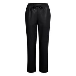 Jogger Pants oxmo "Jogger Pants OXPaulia", Damen, Gr. S, N-Gr, schwarz, Obermaterial: 99% Polyurethan PU. 1% Polyester PES., Hosen