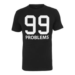 T-Shirt MisterTee "MisterTee Herren 99 Problems T-Shirt", Jungen, Gr. L, schwarz, 100% Baumwolle, bedruckt, normal, Rundhals, Shirts T-Shirt