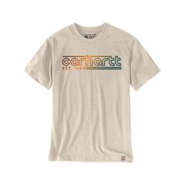 T-Shirt Carhartt "Graphic", Gr. S, wei&szlig; (creme), Obermaterial: 100% Baumwolle CO., Shirts T-Shirt