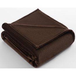Wohndecke OTTO HOME "Tianna", braun, B:150cm L:200cm, Polyester, Wohndecken, Wohndecke, weiche Kuscheldecke,150x200cm, leicht & kompakt, pflegeleicht, premium