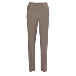 Schlupfhose GOLDNER "Pflegeleichte Schlupfhose", Damen, Gr. 52, N-Gr, beige (taupe), Obermaterial: 100% Polyester COOLMAX(R) PES(Coolmax)., normal, Hosen Schlupfhose, Ohne