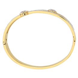 Adelia&acute;s Armreif ADELIA&acute;S "Armband &ndash; Armreif aus Edelstahl mit Strass Steinchen &Oslash; 6,0 cm cm", gold, Armb&auml;nder, Damen, 6cm, Edelstahl, Armreif, Zum Verschenken an Menschen, die Ihnen am Herzen liegen