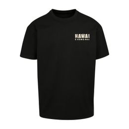 T-Shirt Merchcode "Merchcode Hawai Oversized T-shirt", Jungen, Gr. L, schwarz, 100% Baumwolle, bedruckt, oversize, Rundhals, Shirts T-Shirt