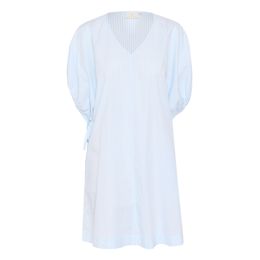 Midikleid Kaffe "Kleid KAbeth", Damen, Gr. 46, N-Gr, blau (nantucket breeze, chalk stripe), Obermaterial: 100% Baumwolle CO., Kleider Midikleid