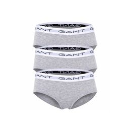Slip Gant "Slip 3er Pack", M&auml;dchen, Gr. 134-140, grau, Obermaterial: 95% Baumwolle CO. 5% Elasthan EL., Unterhosen Slip