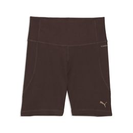 Trainingsshorts Puma "CLOUDSPUN Radlerhose Damen", Damen, Gr. S, Normalgr&ouml;&szlig;en, chocolate braun, Obermaterial: 15% Elasthan, 85% Polyester. Innere Tasche: 85% Polyester, 15% Elasthan, eng, Hosen