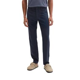 Marc O'Polo Chinohose MARC O'POLO "aus TENCEL&trade; Lyocell -Leinen-Mix", Herren, Gr. 32, L&auml;nge 34, schwarz navy, Obermaterial: 52% Lyocell, 26% Leinen, 22% Baumwolle, unifarben, normal, Hosen Chinohose