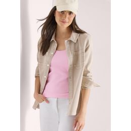 Tr&auml;gertop Cecil, Damen, Gr. L (42), blush rose, sweet grape rot, Web, 100% Baumwolle, unifarben, comfort fit normal, Rundhals, abgesteppt, Tops Tr&auml;gertop, aus reiner Baumwolle