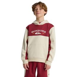 Kapuzensweatshirt Quiksilver "Knowledge Area", Jungen, Gr. 10, bone wei&szlig;, Obermaterial: 55% Baumwolle, 45% Polyester., Sweatshirts