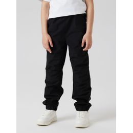 Softshellhose name it "NKNALFALIGHT08 PANT REG FO NOOS", Jungen, Gr. 116, N-Gr, schwarz, Web, Obermaterial: 100% Polyester, unifarben, relaxed fit normal, Hosen Softshellhose