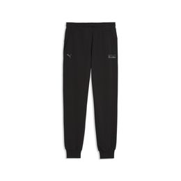 Sporthose Puma "Porsche Legacy Essentials Hose Herren", Herren, Gr. L, Normalgr&ouml;&szlig;en, schwarz, Obermaterial: 68% Baumwolle, 32% Polyester. Rippe: 97% Baumwolle, 3% Elasthan. Tasche &ndash; Oben: 100% Baumwolle, unifarben, regular fit, Hosen Sporthose