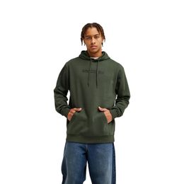 Hoodie DC Shoes "DC Tire Job", Herren, Gr. L, gr&uuml;n (deep forest), Obermaterial: 55% Baumwolle, 25% Baumwolle, 20% Polyester., Sweatshirts Hoodie