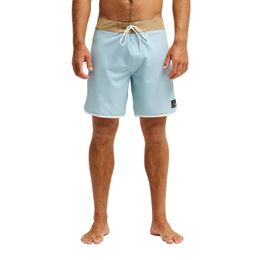 Boardshorts Quiksilver "Original Scallop 18", Herren, Gr. 28(XS), blau (sterling blau), Obermaterial: 92% Polyester, 8% Elasthan., Hosen