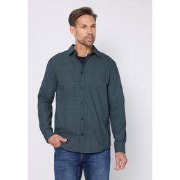 Karohemd Street One MEN, Herren, Gr. L (42), US-Gr&ouml;&szlig;en, nocturnal blau, Web, 100% Baumwolle, kariert, normal normal, V-Ausschnitt, B&uuml;ndchen, Hemden Karohemd, aus reiner Baumwolle