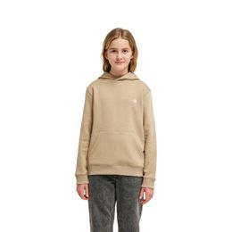 Hoodie Element "Icon Embroidery", Jungen, Gr. 8(125-130cm), aluminum, Obermaterial: 55% Baumwolle, 25% Baumwolle, 20% Polyester., Sweatshirts Hoodie