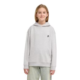 Hoodie Element "Pizza", Jungen, Gr. 10(140-148cm), mid grau heather, Obermaterial: 70% Baumwolle, 30% Baumwolle., Sweatshirts Hoodie