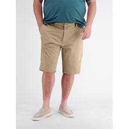 Chinoshorts Lerros "Sportliche Chino-Shorts aus Nylon-Mix in gro&szlig;en Gr&ouml;&szlig;en", Herren, Gr. 42, medium kitt, 92% Nylon, 8% Elasthan, Hosen Chinoshorts