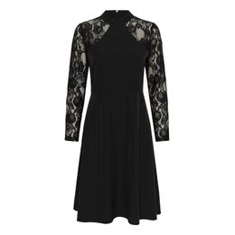 Midikleid Culture "Kleid CUpiona", Damen, Gr. L, N-Gr, schwarz, Obermaterial: 95% Polyester PES. 5% Elasthan EL., Kleider Midikleid
