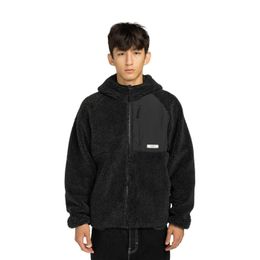 Outdoorjacke Element "Wolfe Sherpa", Herren, Gr. M, off schwarz, Obermaterial: 100% Polyester., Jacken Outdoorjacke