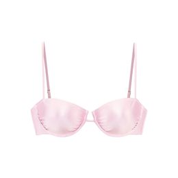 B&uuml;gel-Bikini-Top Copenhagen Studios "Manon", Damen, Gr. 36, Cup C, rose, Recycling-Polyamid, gl&auml;nzend, Bikini-Oberteile, aus gl&auml;nzendem Material