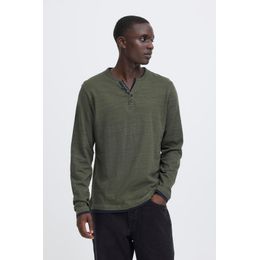 T-Shirt Blend "BHKEVO tee", Jungen, Gr. L, gr&uuml;n (forest night), Single Jersey, Obermaterial: 85% Baumwolle, 15% Polyester, meliert, regular fit normal, V-Ausschnitt, Shirts T-Shirt, aus Baumwollmischung, Regular Fit, mit V-Ausschnitt