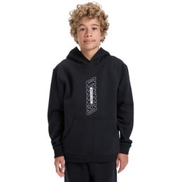 Hoodie DC Shoes "DC Omega", Jungen, Gr. 10(140-148cm), schwarz, Obermaterial: 80% Baumwolle, 20% Polyester., Sweatshirts Hoodie