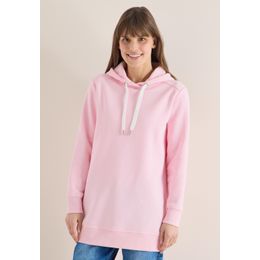 Sweatshirt Cecil, Damen, Gr. L (42), rosa (light blush rose), Sweatware, 54% Polyester, 46% Baumwolle, unifarben, comfort fit, ohne Ausschnitt, Rippb&uuml;ndchen, Sweatshirts Sweatshirt, mit Kapuze