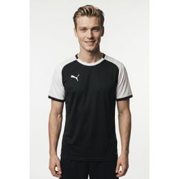 Fu&szlig;balltrikot Puma "TEAMLIGA26 MATCHDAY JERSEY", Herren, Gr. L, Puma schwarz, Puma wei&szlig;, Puma wei&szlig;, Interlock, Obermaterial: 100% Polyester, unifarben, regular fit normal, Rundhals, Trikots Fu&szlig;balltrikot, mit DryCELL-Technologie, Regular Fit, Rundhalsausschnitt, Kurzarm