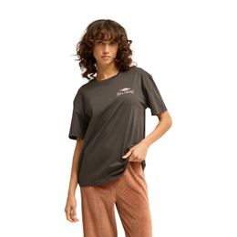 T-Shirt Billabong "Heritage Backer", Damen, Gr. L, grau (off schwarz), Obermaterial: 70% Baumwolle, 30% Baumwolle., Shirts T-Shirt