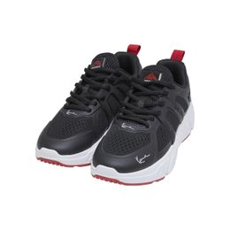 Sneaker Karl Kani "Karl Kani Karl Kani Runner LM", Herren, Gr. 44,5, schwarz (schwarz, wei&szlig;, rot), Synthetik, Schuhe Sneaker