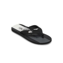 Sandale Quiksilver "Molokai Layback", Herren, Gr. 10 (43), schwarz, Obermaterial: 100% Baumwolltextil, Futter: 100% Polyestertextil, Laufsohle: 100% Schwammgummi., Schuhe Sandale