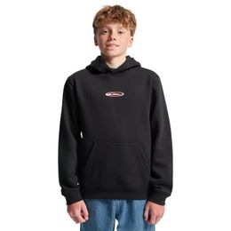 Kapuzensweatshirt Quiksilver "Quik Globe", Jungen, Gr. 10, schwarz, Obermaterial: 55% Baumwolle, 45% Polyester., Sweatshirts