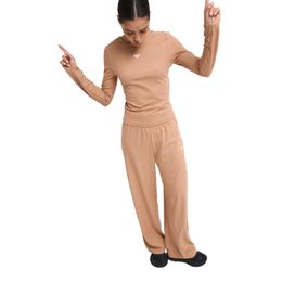 Trainingshose Roxy "Rise & Vibe", Damen, Gr. M, cafe au lait, Obermaterial: 80% Polyester, 20% Elasthan., Hosen Trainingshose