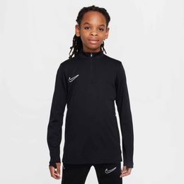 Trainingsshirt Nike "K NK DF ACD25 DRIL TOP -PD", Jungen, Gr. L (152/158), schwarz, Obermaterial: 100% Polyester, normal, Rundhals, Shirts, f&uuml;r k&uuml;hleres Wetter, mit Daumen&ouml;ffnungen an den B&uuml;ndchen