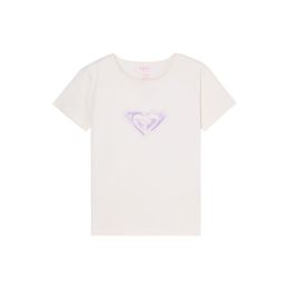 T-Shirt Roxy "Lilyregular Night", M&auml;dchen, Gr. 10(140-148cm), coconut milk, Obermaterial: 70% Baumwolle, 30% Baumwolle., Shirts T-Shirt