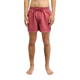 Boardshorts Quiksilver "Everyday Surfwash Volley 15", Herren, Gr. L, mineral rot, Obermaterial: 100% Polyester., Hosen