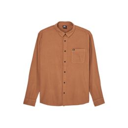 Langarmhemd Quiksilver "Motherfly Solid", Herren, Gr. M, US-Gr&ouml;&szlig;en, rawhide, Obermaterial: 100% Baumwolle., Hemden
