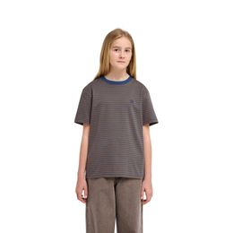 T-Shirt Element "Icon Embroidery", Jungen, Gr. 12(148-156cm), schwarzdenim, sepia, Obermaterial: 100% Baumwolle., Shirts T-Shirt