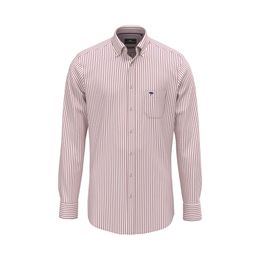 Langarmhemd Fynch-Hatton, Herren, Gr. L, N-Gr, grape, Web, Obermaterial: 100% Baumwolle, gestreift, regular fit h&uuml;ftbedeckend, Rundhals, 2-Knopf-Manschette, Hemden, mit Burtton-Down-Kragen