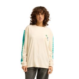 Langarmshirt Billabong "On Vacay", Damen, Gr. L, wei&szlig; cap, Obermaterial: 70% Baumwolle, 30% Baumwolle., Shirts Langarmshirt