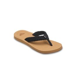 Sandale Roxy "Porto", Damen, Gr. 11(42), schwarz, Obermaterial: 90% Baumwolle/10% Polyester, Futter: N/A, Laufsohle: 100% TPR.., Schuhe Sandale