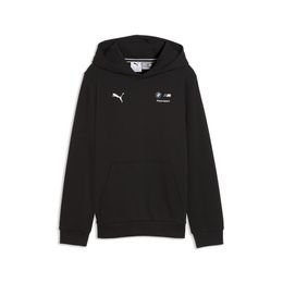 Kapuzenpullover Puma "BMW M MOTORSPORT Essentials Hoodie Jugendliche", Kinder, Gr. 116, schwarz, Obermaterial: 32% Polyester, 68% Baumwolle. Kapuzenfutter: 100% Baumwolle. Rippe: 3% Elasthan, 97% Baumwolle, regular fit, Rundhals, Pullover Kapuzenpullover